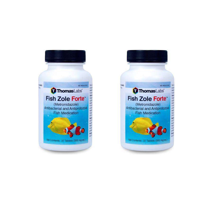Fish Zole Forte 30 Count - Metronidazole 500 mg Tablets - 2 Pack [DISC ...