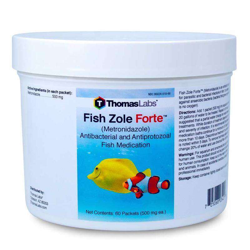 FISH ZOLE FORTE 60 Packets Metronidazole 500 mg - FREE SHIPPING on ...